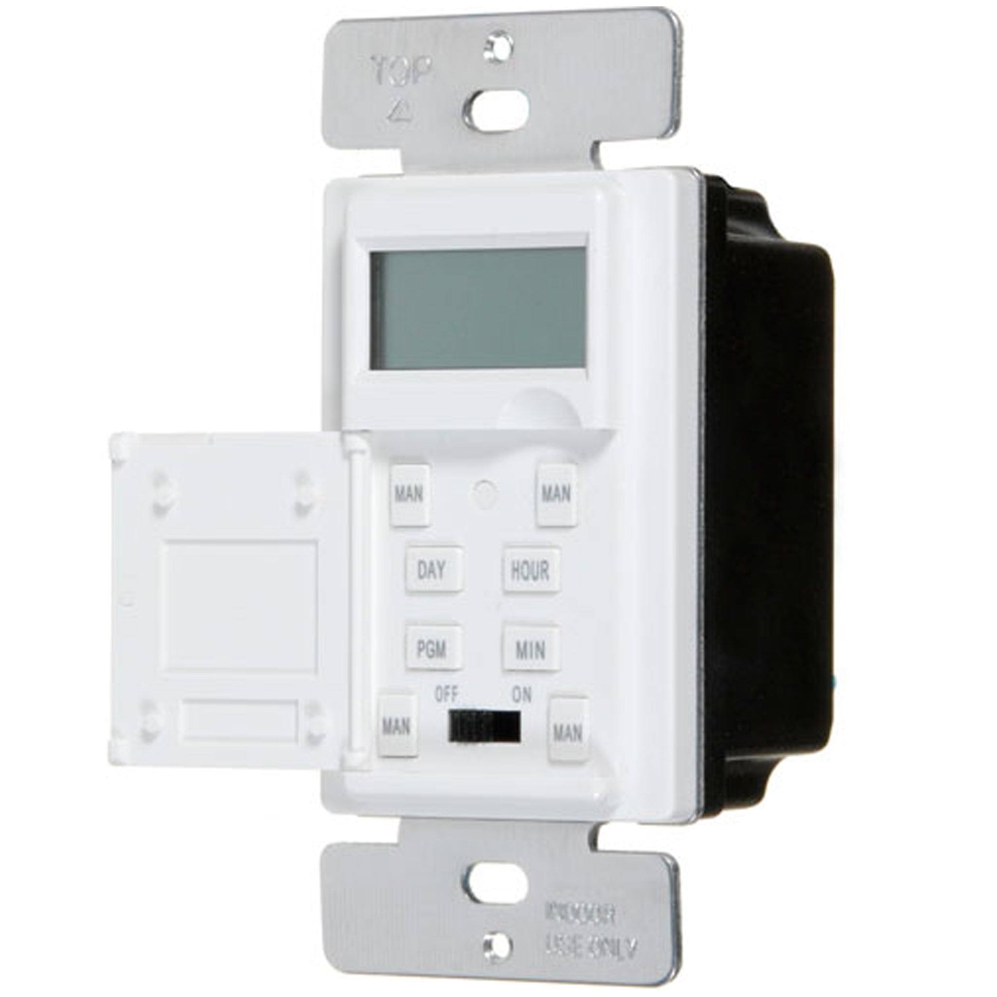 Digital Wall Switch Timer - 15A, 120V, 1800W, 16 on/off - White