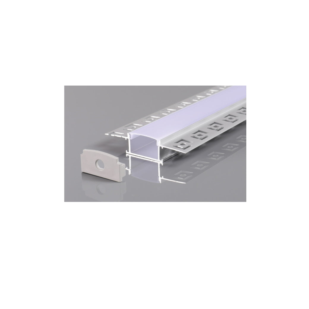 Wide Linear Channels with diffuse covers for drywall